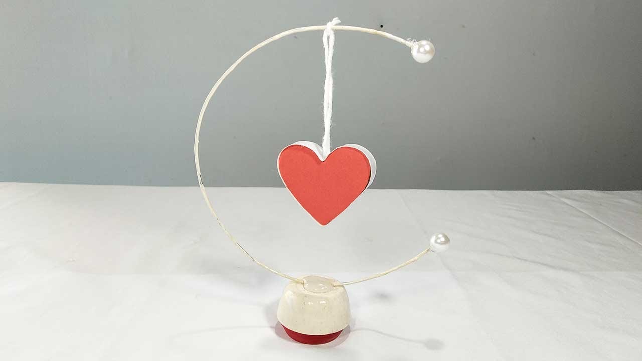 DIY Paper Heart Showpiece || Paper Art And Craft - YouTube