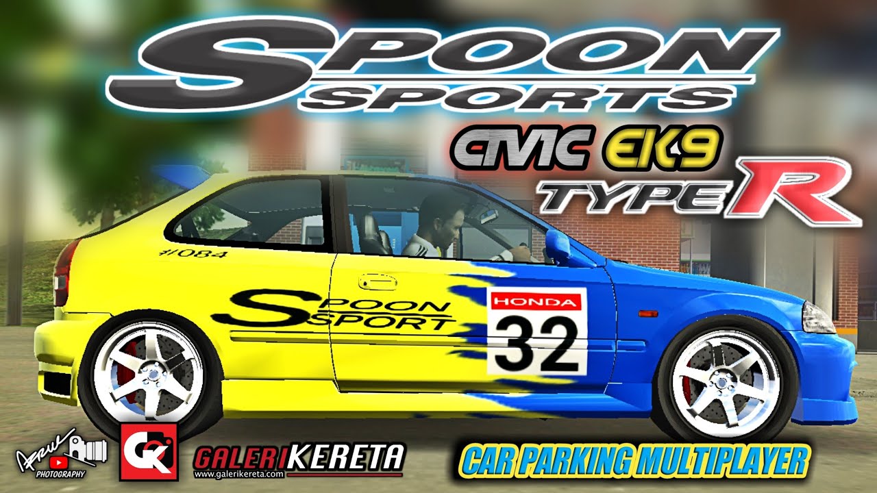 Spoon sports ek9 civic type r engine Bay, car parking multiplayer - YouTube