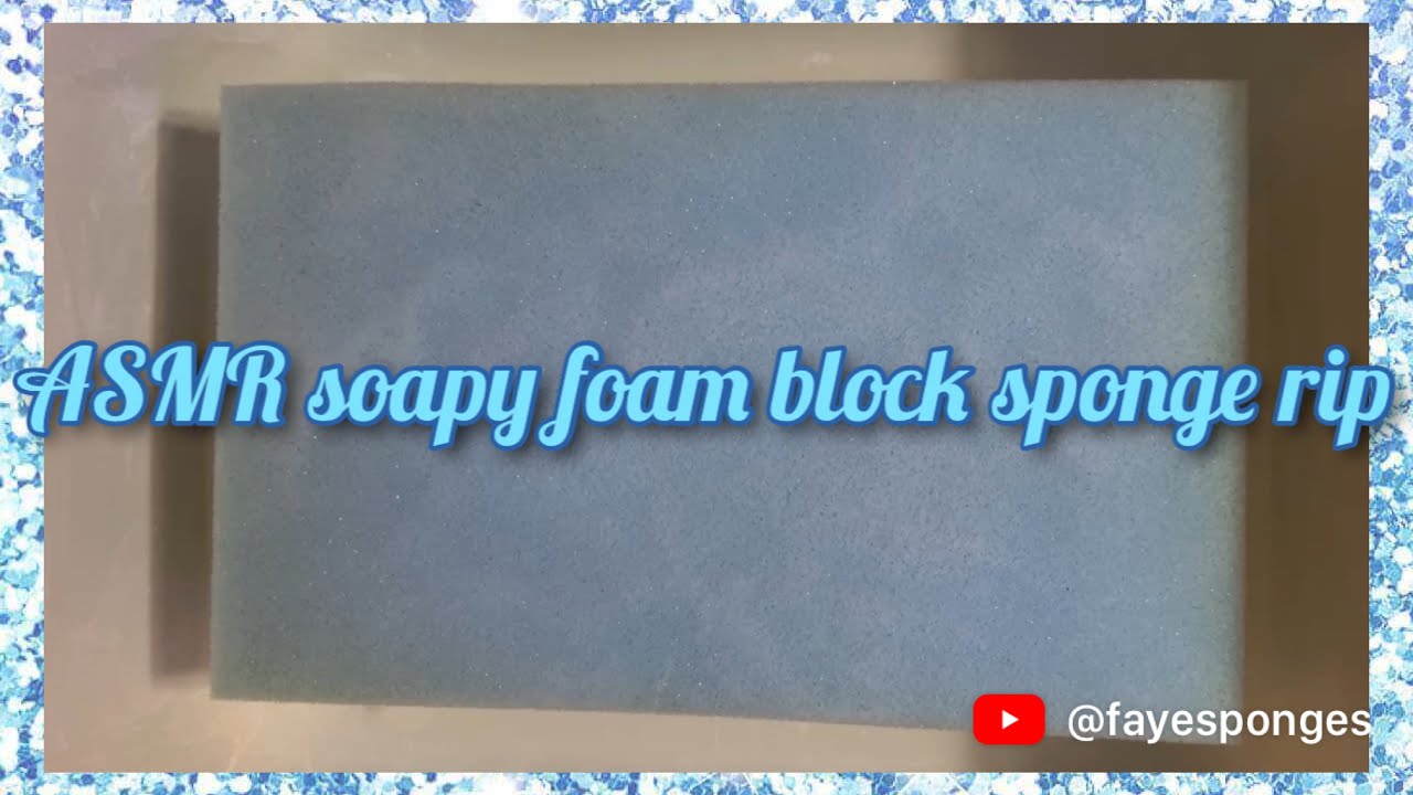 ASMR crunchy crispy soapy sponge rip. Ripping sponges - rip only edit 🧽 ...