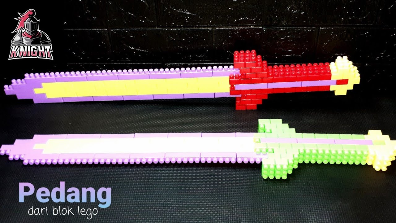 Pedang kesatria dari blok lego - YouTube