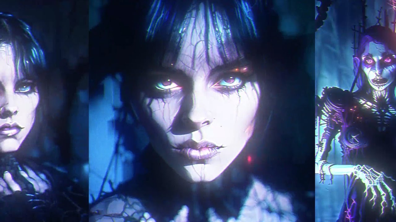 Новая версия психоделический танец Уэнсдей от нейросети. A new version ...