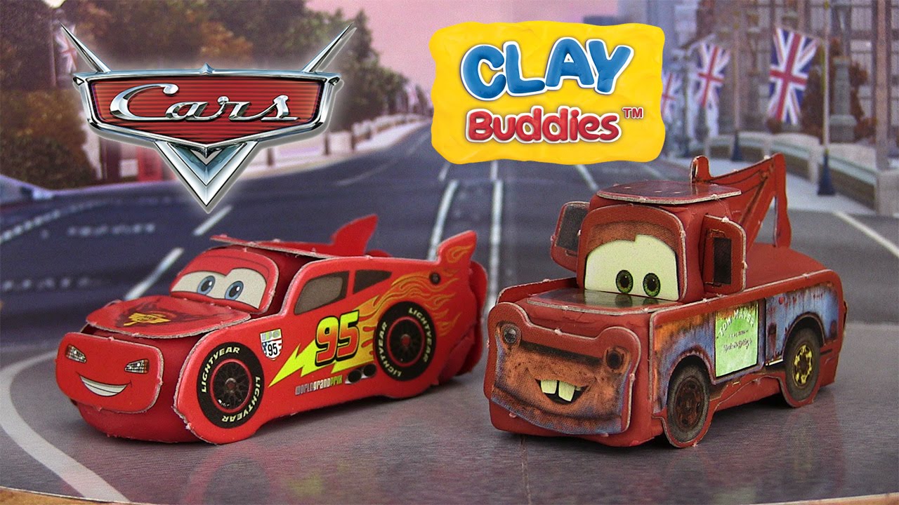Disney Cars Clay Buddies Pâte à modeler Martin Flash McQueen Play Doh ...