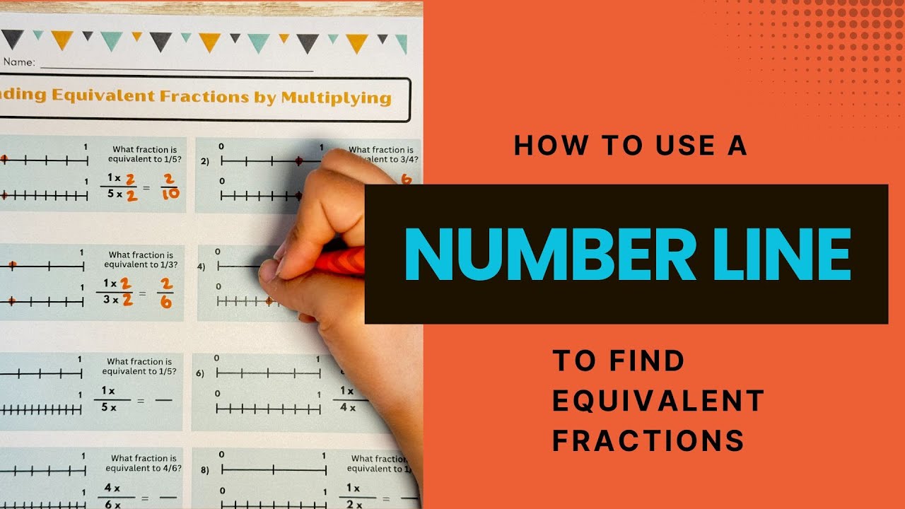 Multiply on Number line to Find Equivalent Fractions - YouTube