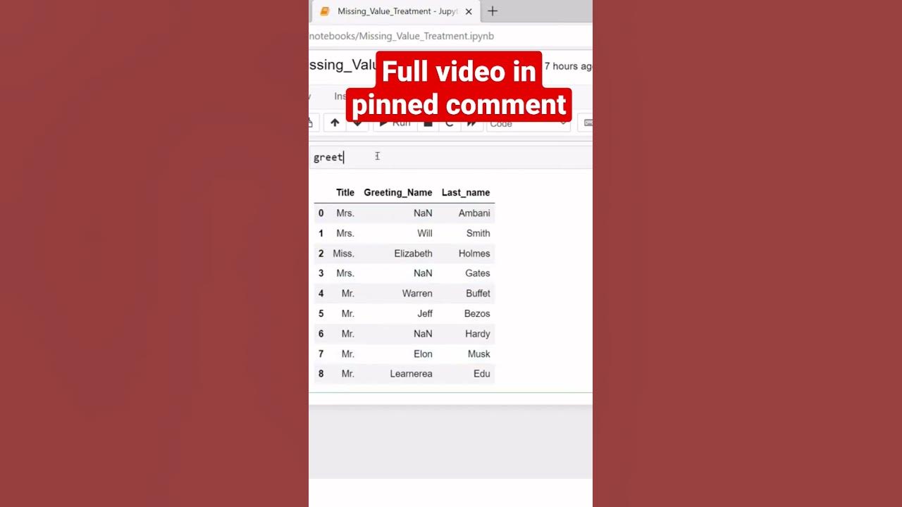 Fill Missing With Next Columns Values In Pandas 🐼 Pandas Python Datascience Youtube