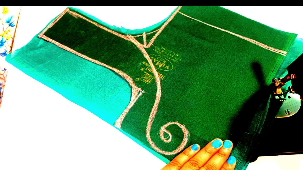 Less blouse back neck blouse designs | blouse |cutting and stitching ...