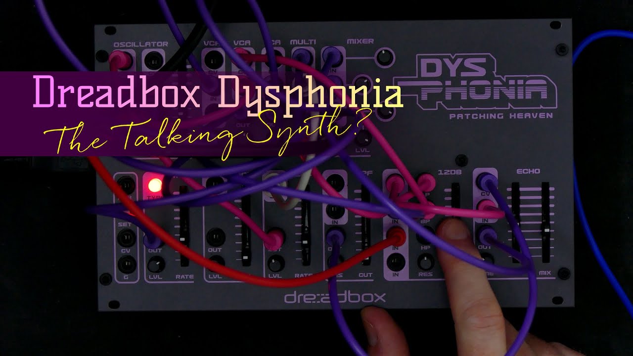 Dreadbox Dysphonia: A Talking Synth? - YouTube