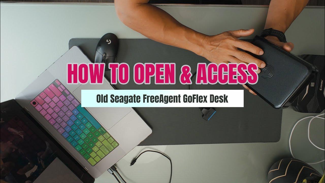 How to Open & Access the Old Seagate FreeAgent GoFlex Desk External Hard Drive - YouTube