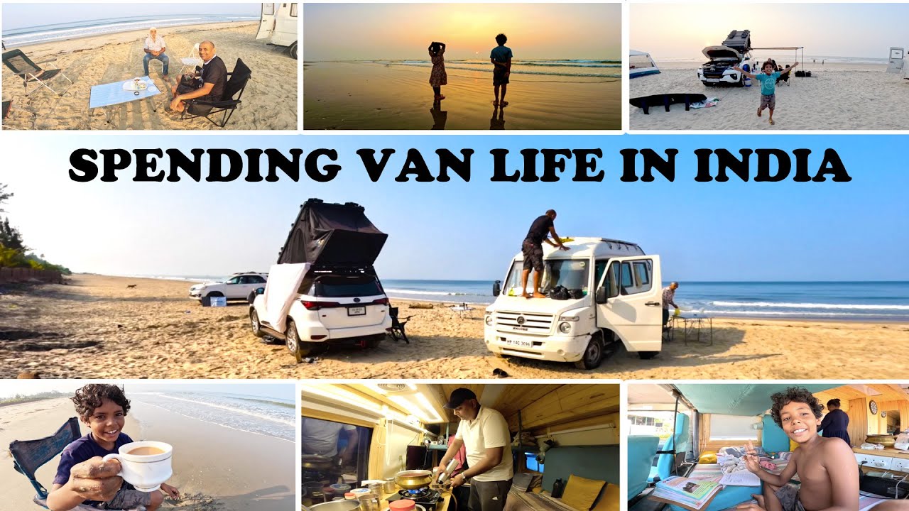 VLOG 201/ HOW WE SPEND A DAY LIVING VAN LIFE IN INDIA / CAMPING AND ...