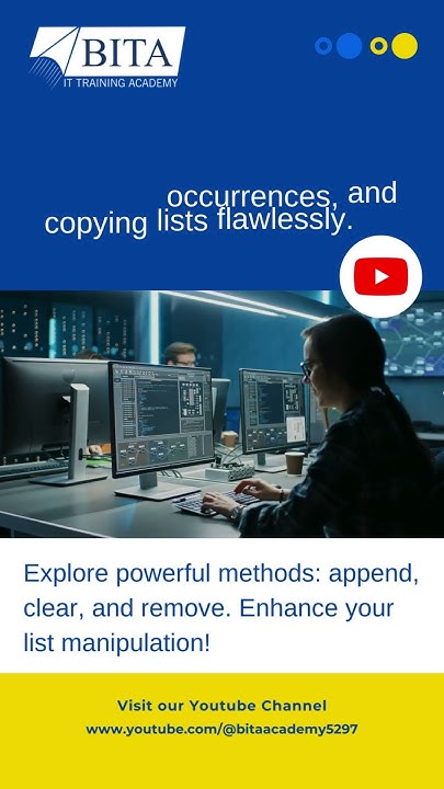 List builtin methods in python | List methods in python | List in ...