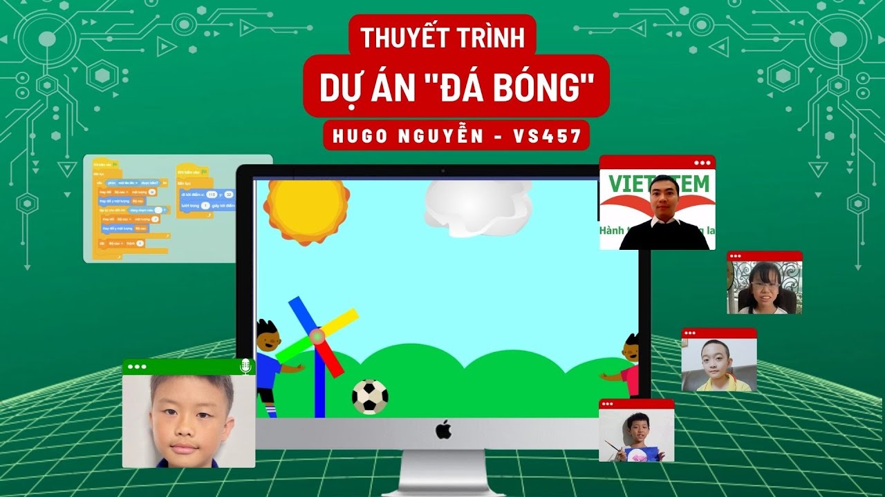 Dự án Đá bóng - Hugo Nguyễn - Lớp học lập trình Scratch VS457 - YouTube