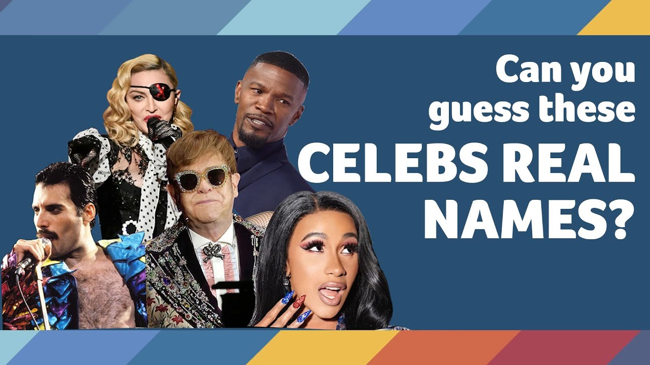 GUESS THE CELEB from their real name! Are you a pop culture GENIUS ...