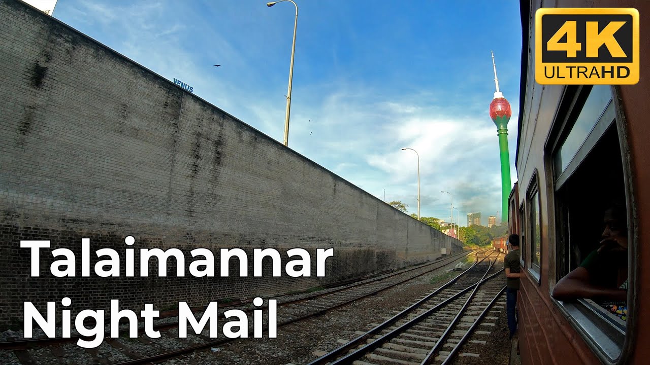 Talaimannar Night Mail Train Reaching to the Destination in Sri Lanka ...