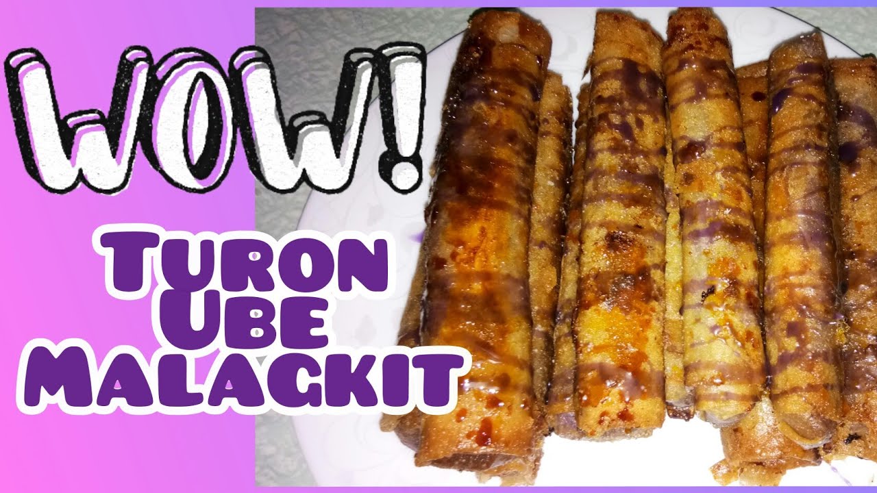 Ube Turon Malagkit/Malagkit Rolls Recipe|jaz familia - YouTube