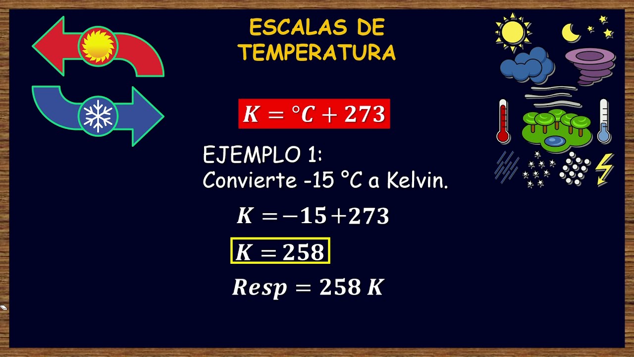 CONVERTIR °C A °K EJEMPLO 1 - YouTube