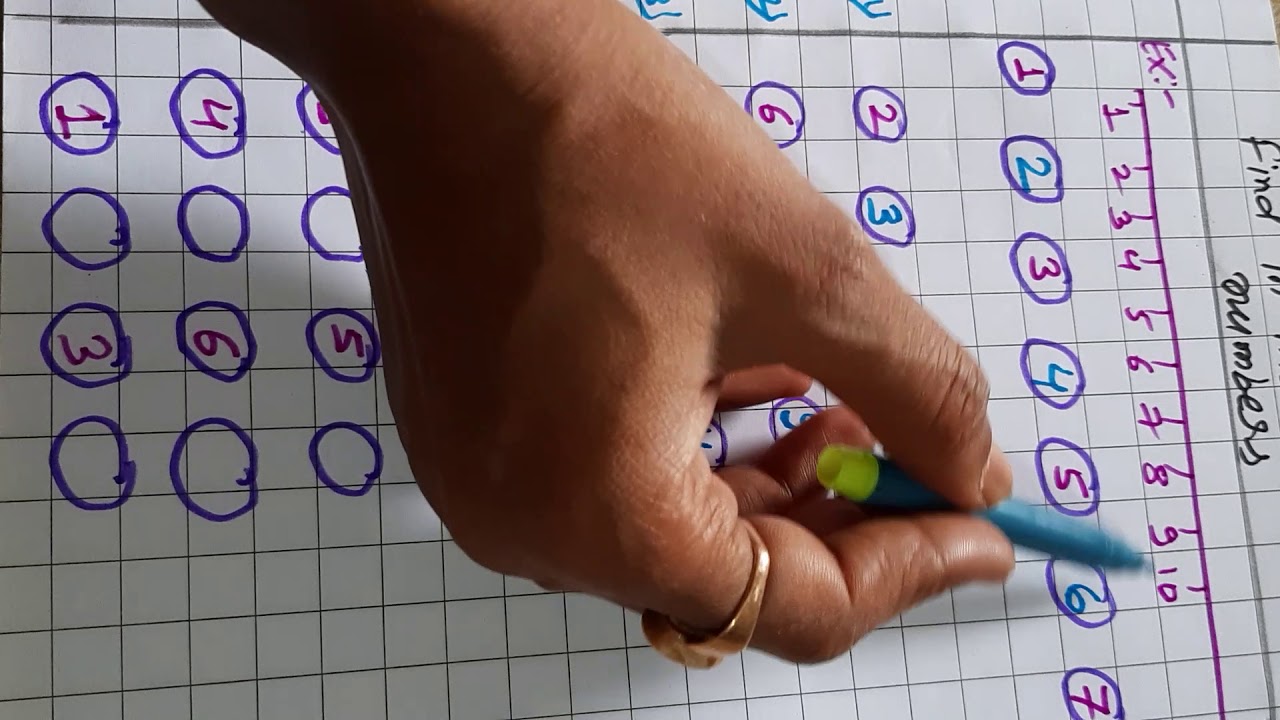 Class ukg maths part_10(missing number) - YouTube