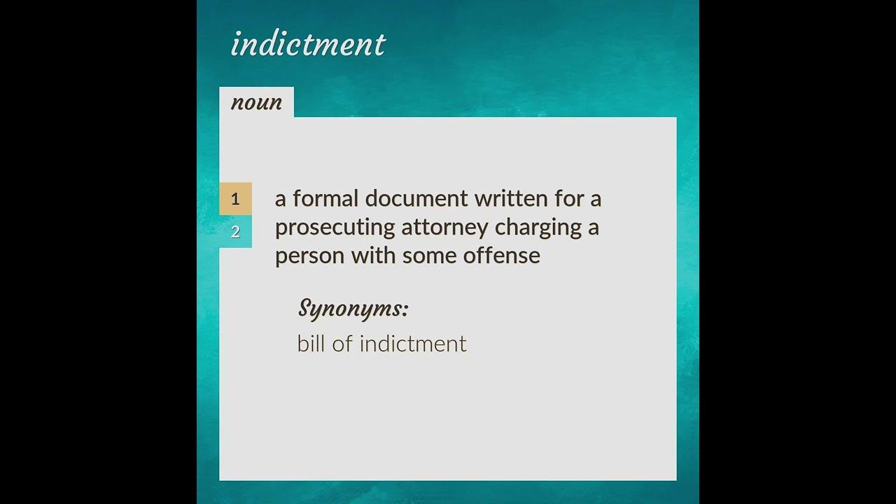 Indictment Meaning Of Indictment YouTube indictment-meaning-of-indictment-youtube
