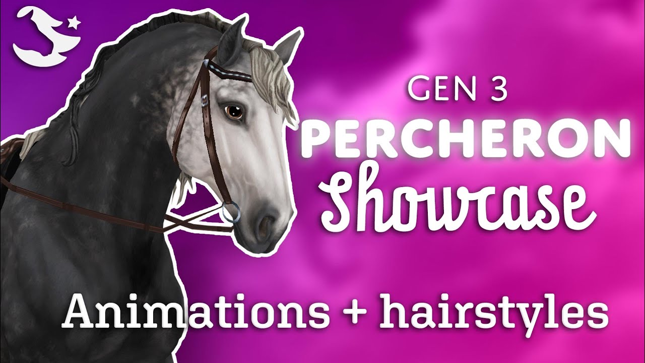 Percheron Showcase | Animations & hairstyles | Star Stable Online⭐️ ...