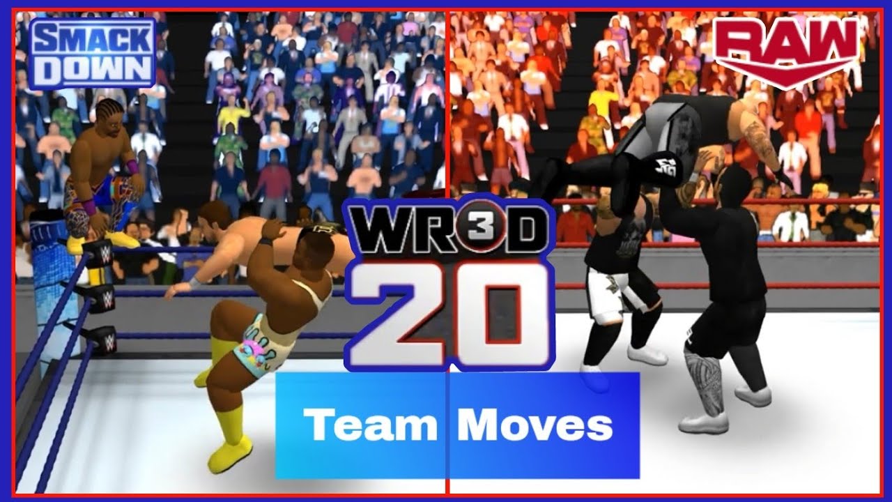 New WR3D mod by HHH- Awesome Team Moves! WR3D 20 by HHH- - YouTube