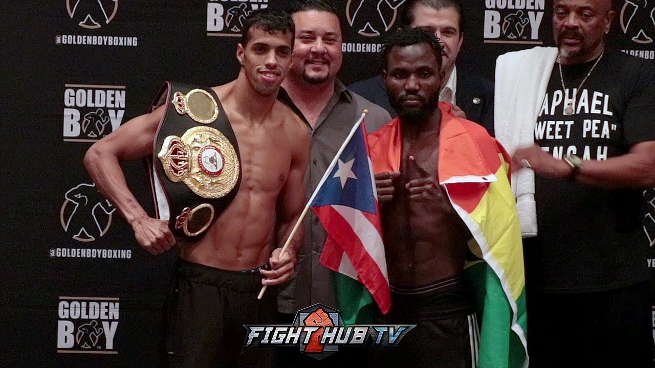 ALBERTO MACHADO VS RAFAEL MENSAH - FULL WEIGH IN AND FACE OFF VIDEO ...