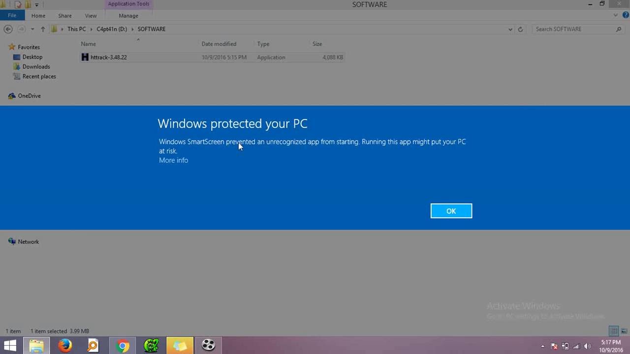 Bypass windows Smartscreen Windows Protection - Don't disable it! - YouTube