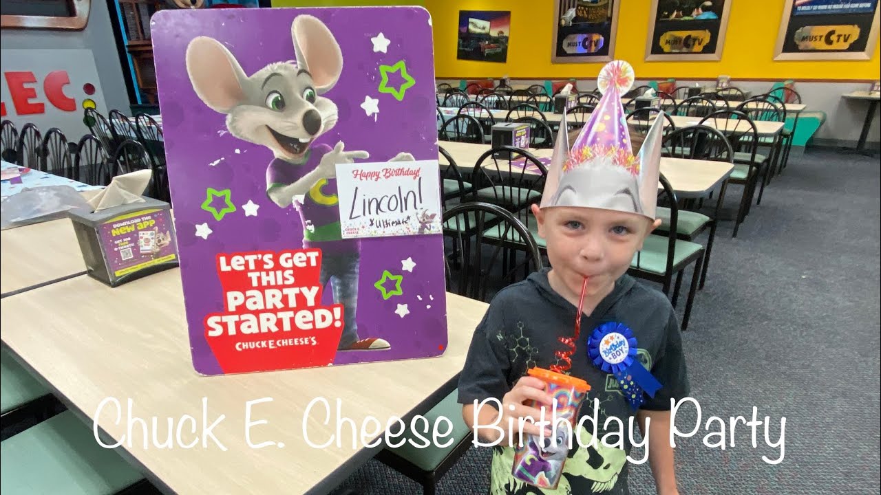 Chuck E. Cheese Birthday Party with Store Tour - YouTube