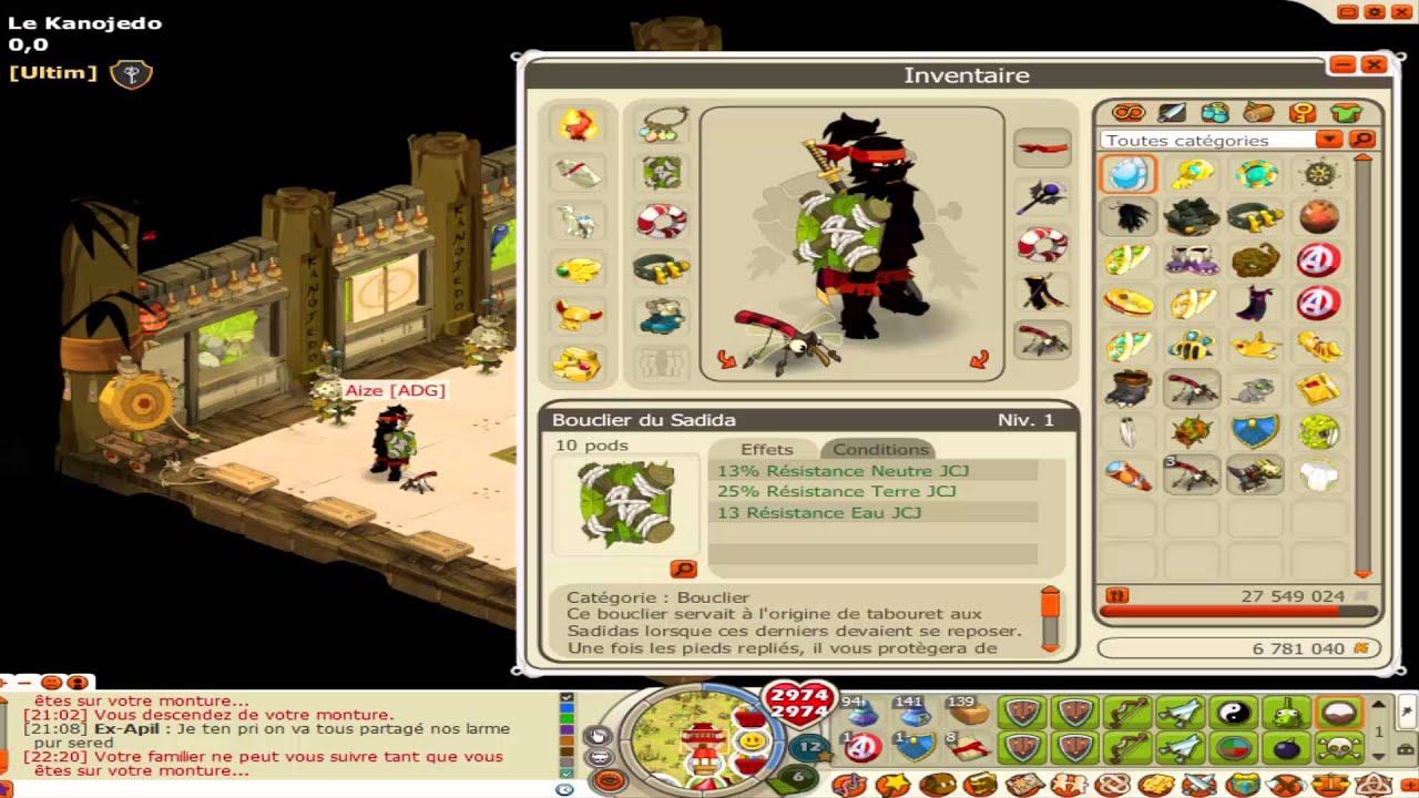 Dofus Sadi 155 Pvp Grade 10 Aize Djaul - YouTube