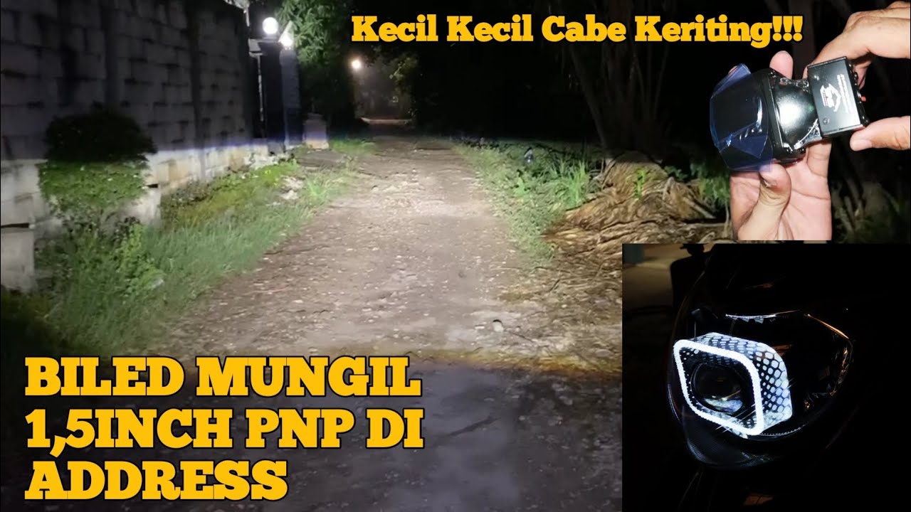 Test Drive BiLed Matrix SMS LS 1,5 Inch di Suzuki Address - YouTube