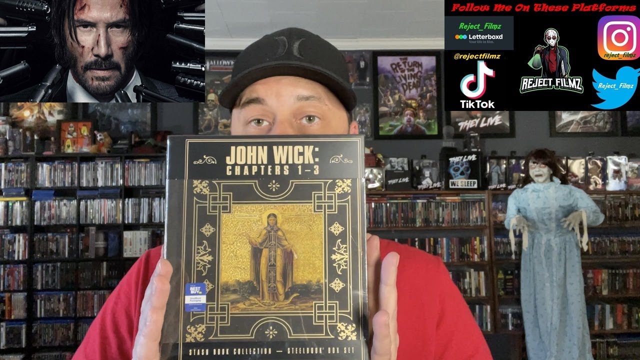John Wick Stash Book Unboxing | Chapters 1-3 4K Steelbook Collection ...
