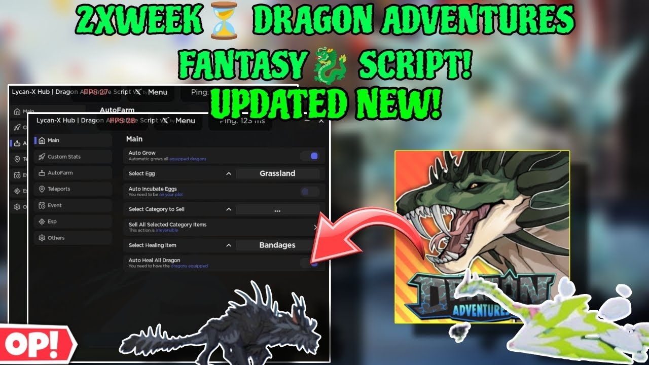 2XWeek⏳ Dragon Adventures 🐉Fantasy Hack/Script Latest🔥 Updated Inf Exp ...
