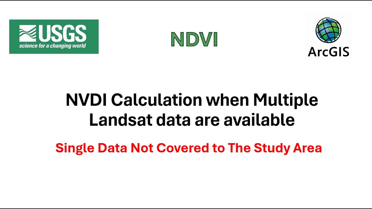 NDVI Calculation||Multiple Landsat data|| NDVI Index||ArcGIS - YouTube