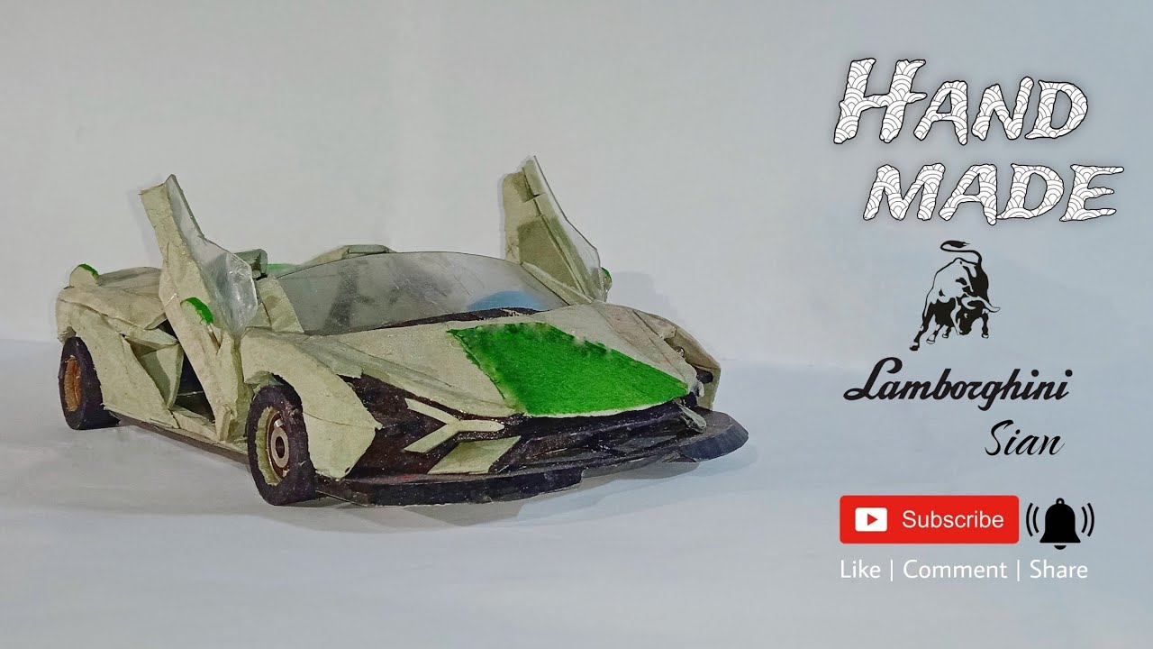 Lamborghini Sian roadster. (handmade) - YouTube