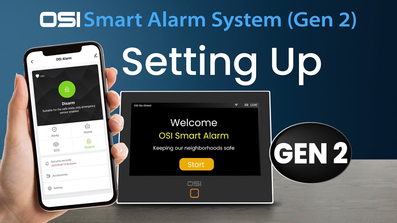 OSI Smart Alarm System (Gen 2) - How to Set-up - Using Set-up Wizard ...