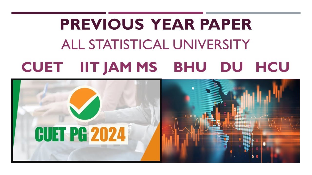 CUET PG previous year question paper | CUET PG Statistics | Cuet pg ...