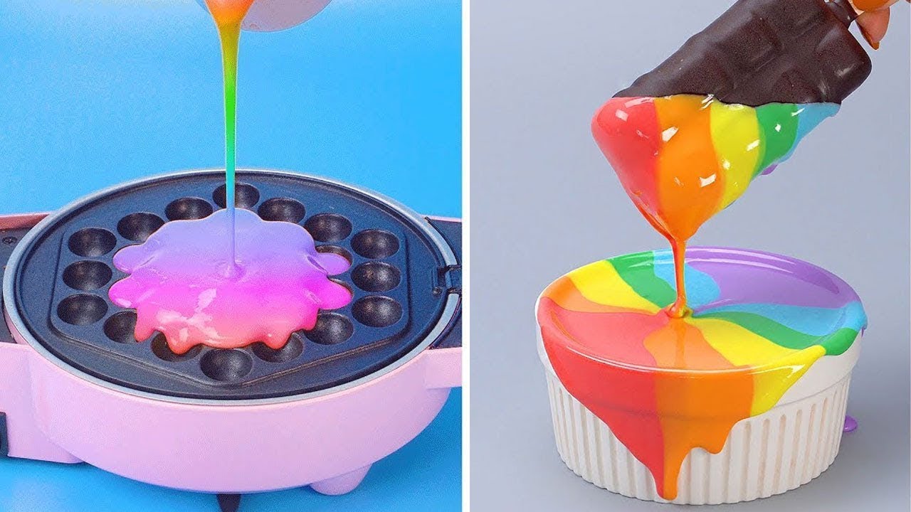 Amazing Rainbow Cake Decorating Tutorial / So Tasty Chocolate Cake ...