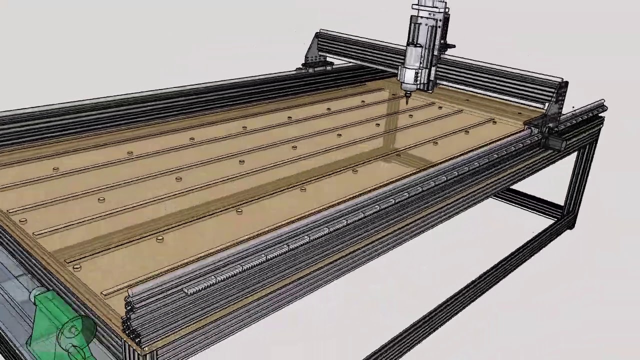 이번에 제작하고있는 제품입니다.Rack and Pinion 을 사용하는 cnc 입니다. - YouTube