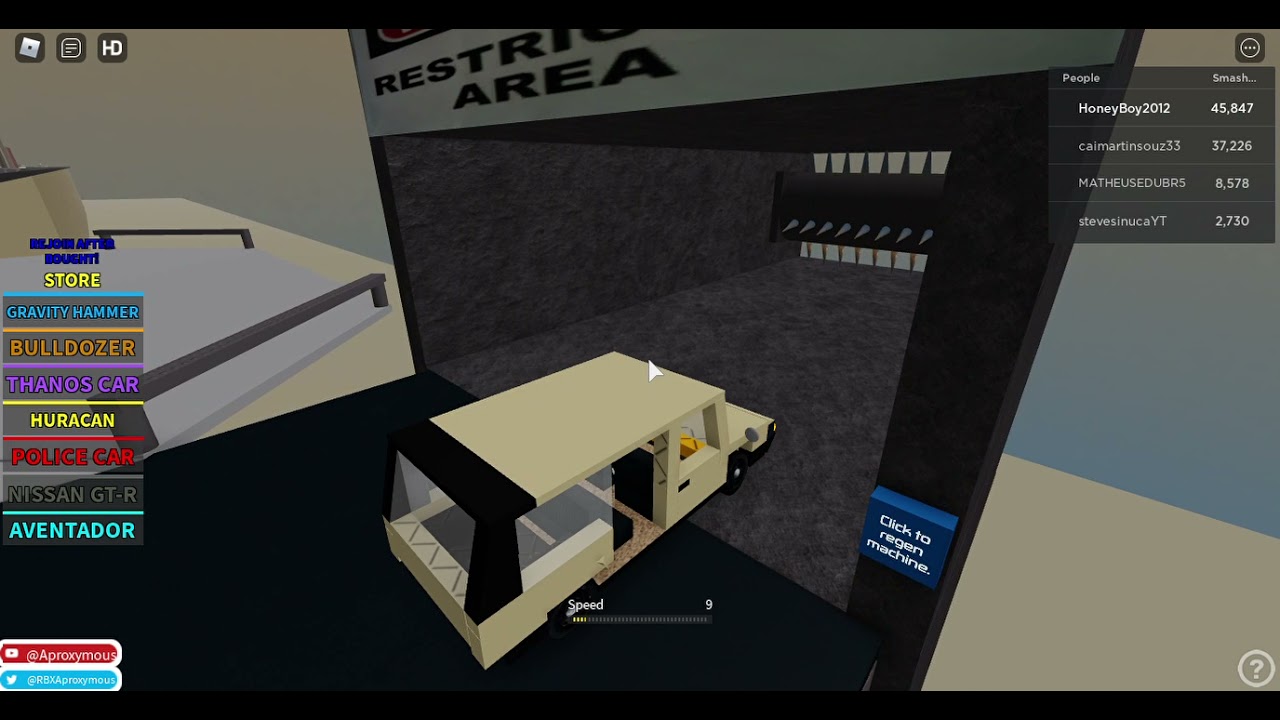 shredding a car in roblox - YouTube