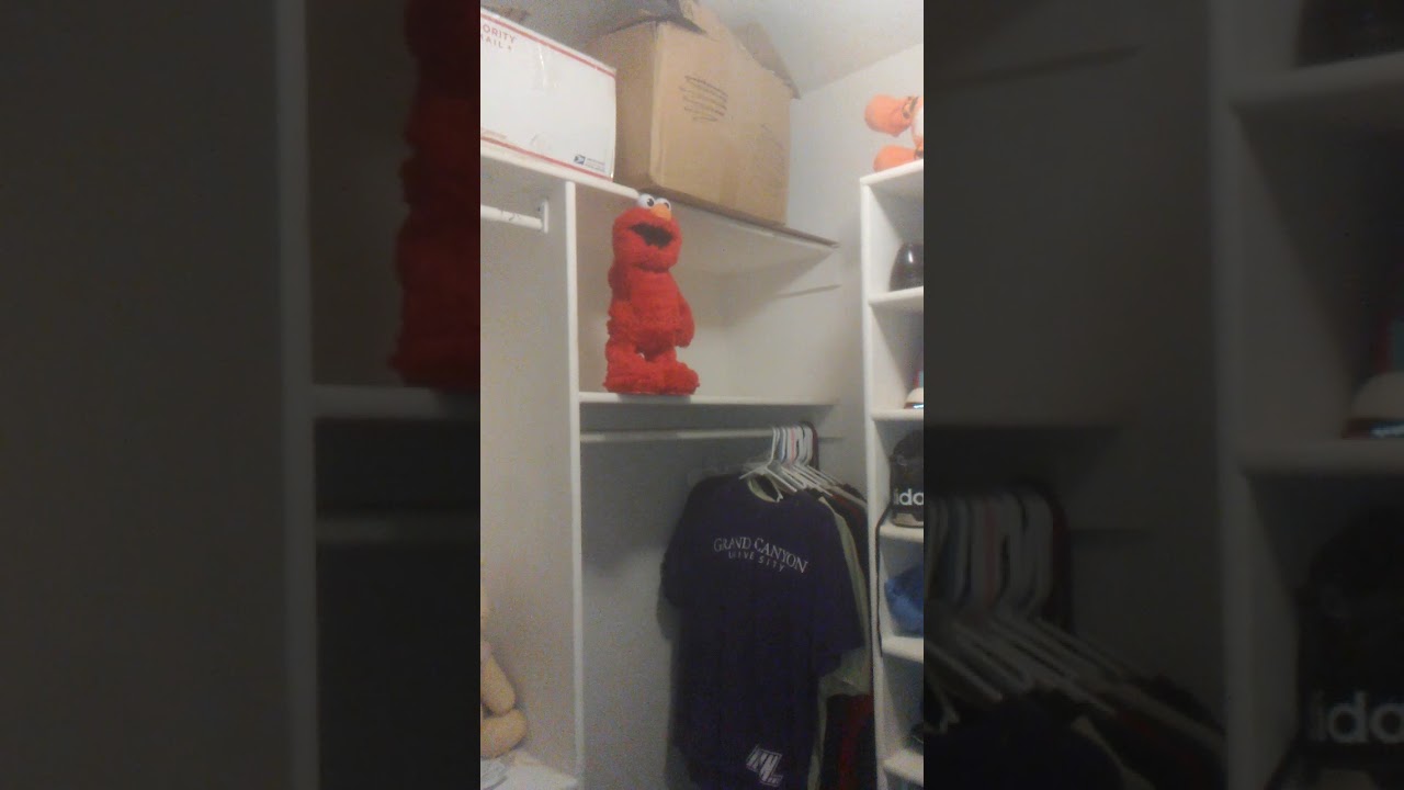 ELMO FALLS OFF A SHELF - YouTube