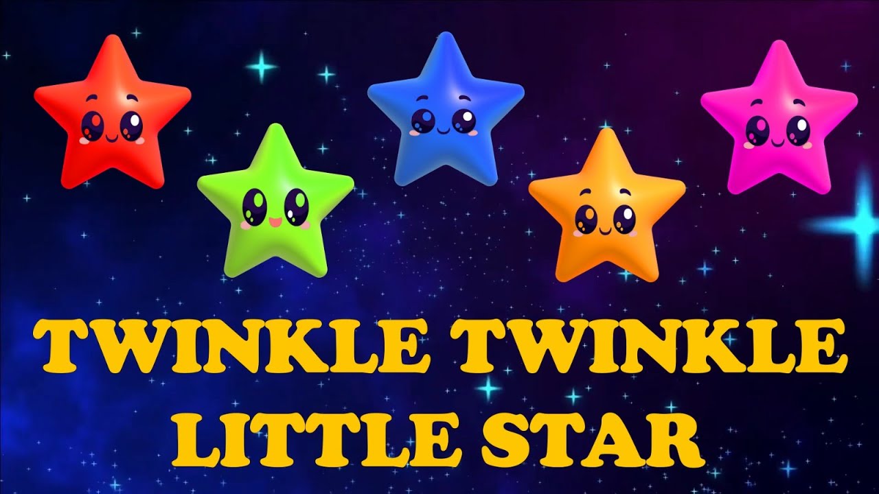 Twinkle Twinkle Little Star - Dancing Stars Animated Nursery Rhyme for ...