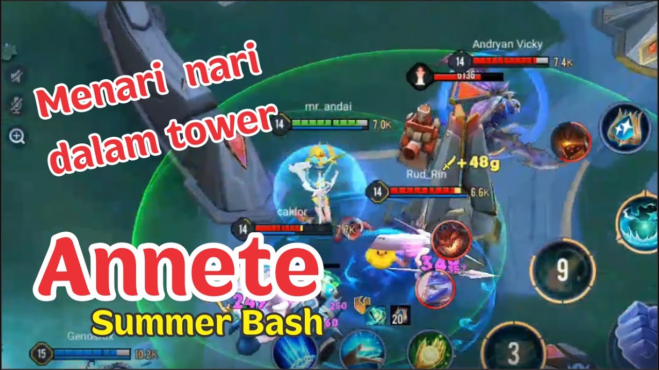 Annette AOV - Skin Summer Bash l Hampir Defeat - Garena AOV (Arena Of ...