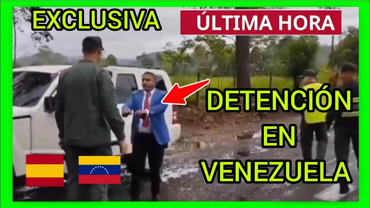 VÍDEO DETENCIÓN COCHE DIPLOMÁTICO ESPAÑOL EN VENEZUELA - YouTube