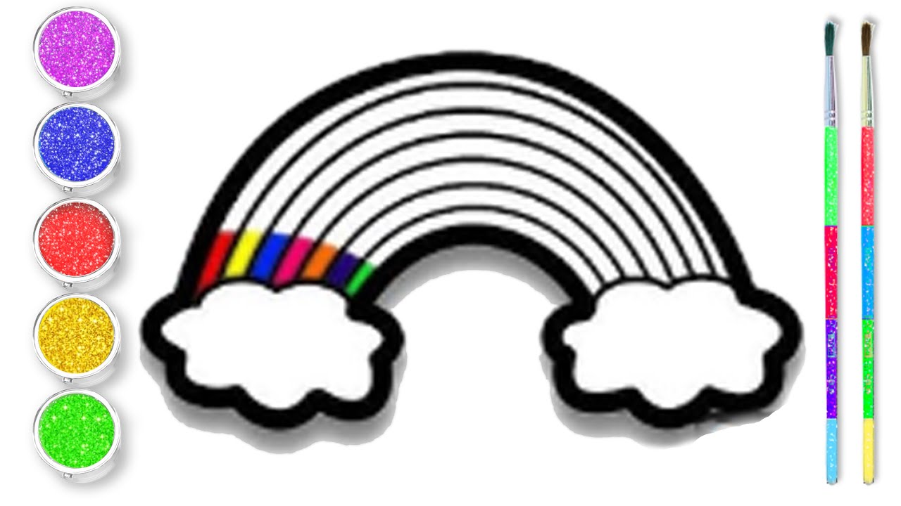 How to Draw a Rainbow / Rainbow Coloring Pages for Kids - YouTube