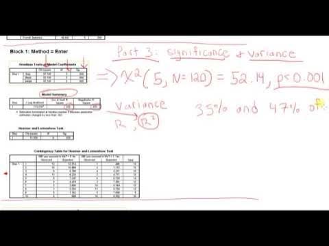 Binary Logistic Regression: Part 3 - Interpreting output (model ...