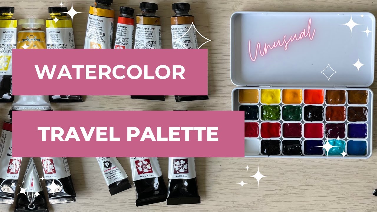My Daniel Smith Watercolor Travel Palette [UNUSUAL] - YouTube