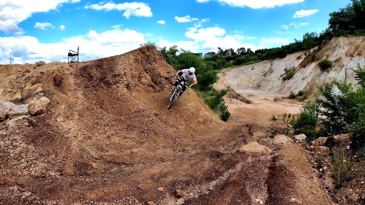 Németh Kornél (Ifj.) slow-mo jump by OKR Moto, Trial Park Sárisáp (HU ...