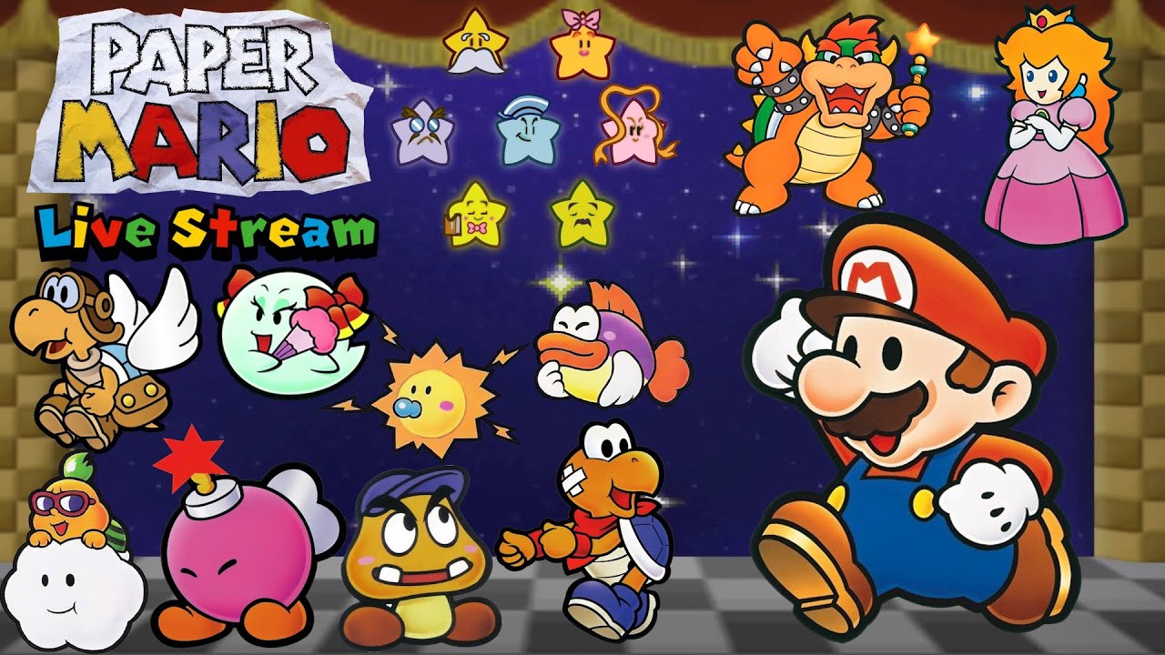 Paper Mario - Playthrough - Part 1 Mario's First Paper Adventure - YouTube