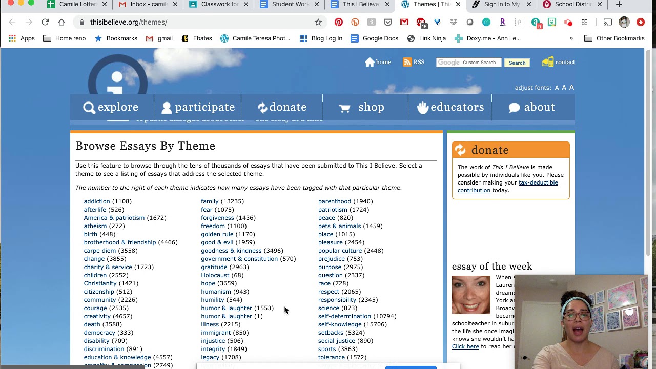 This I Believe Project - YouTube