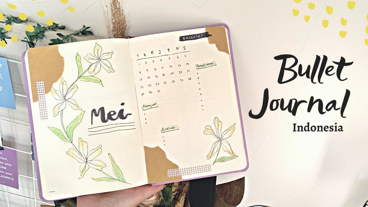 BULLET JOURNAL MEI INDONESIA || Bullet Journal untuk Pemula || Shifahs ...