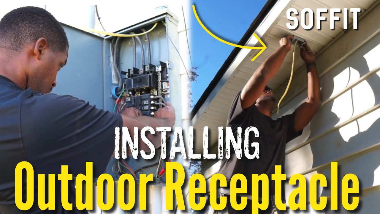 How To Install An Outdoor Receptacle | Day In The Life Of An Electrical ...