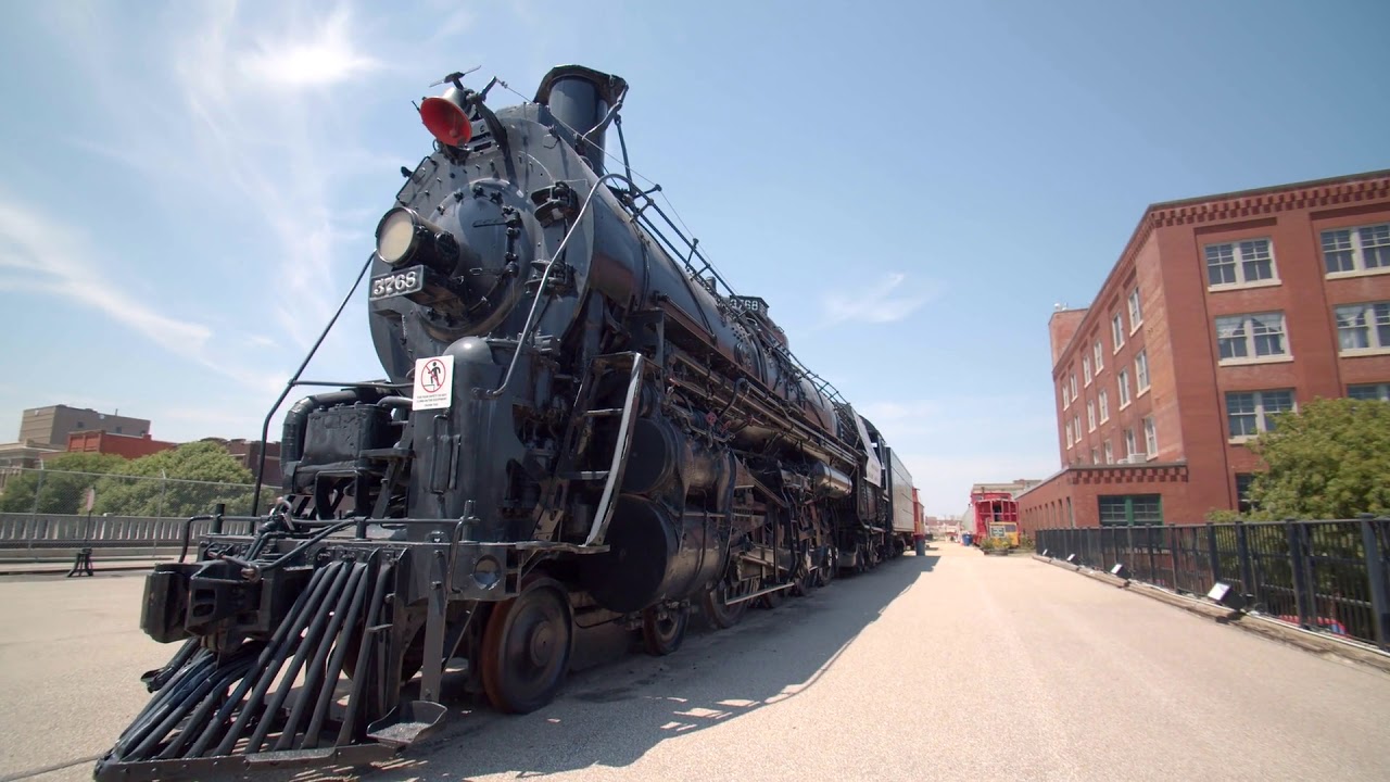 vintage old santa fe train great plains transportation museum - YouTube