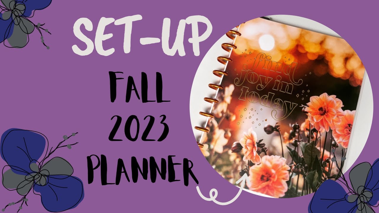 Set up my fall planner with me - fall 2023 - YouTube